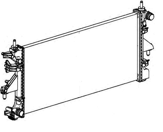 Jäähdytin, moottorinjäähdytys - CITROËN JUMPER Buss, JUMPER Flak/chassi ...