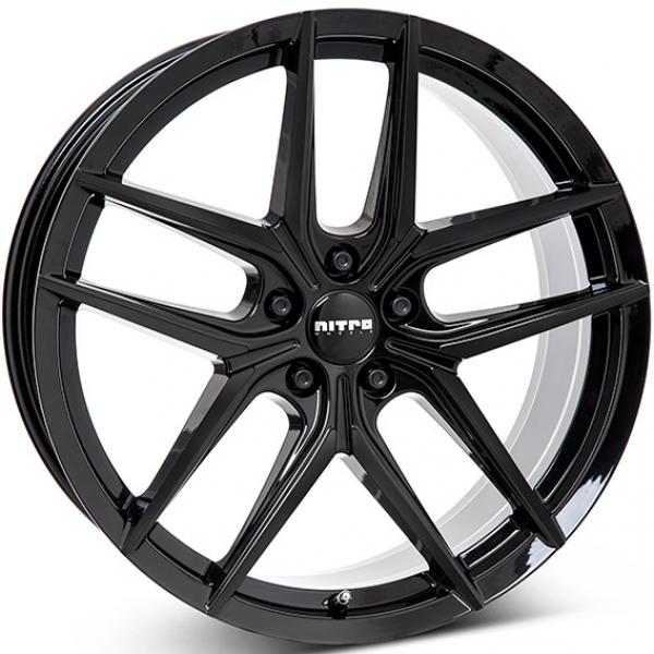Nitro Throne FF Gloss Black 9/20 5/108 ET40 B63.3 - Vanteet Skruvat